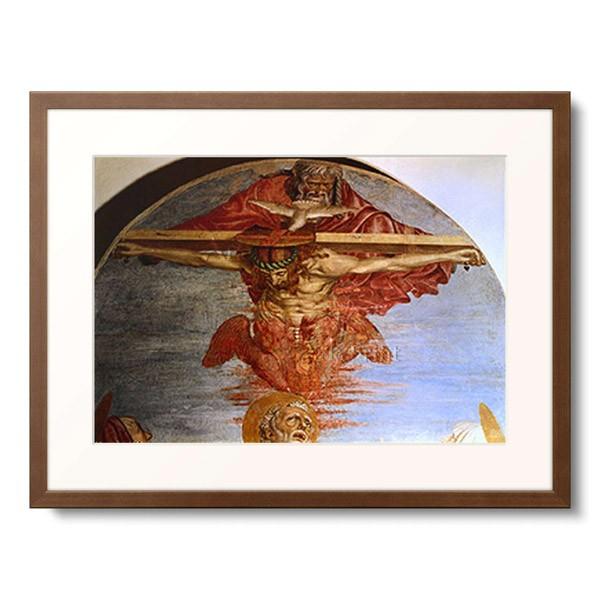 Artist:  Castagno, Andrea dal,18817 Imagetitle:  Die hl. Dreifaltigkeit. Deckengemalde i. Kirche Santissima Annunziata, ...