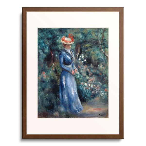 作家名:ピエール=オーギュスト・ルノワール  ( 1841年 - 1919年 ) 国籍:フランス ジャンル:印象派   Artist: Renoir, Auguste,1841-1919 Imagetitle:Woman in a Blue...