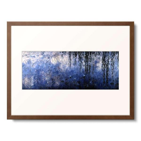 作家名:クロード・モネ  ( 1840年 - 1926年 ) タイトル:睡蓮 国籍:フランス ジャンル:印象派  Artist: Monet, Claude,1840-1926 Imagetitle:Mittleres Drittel de...