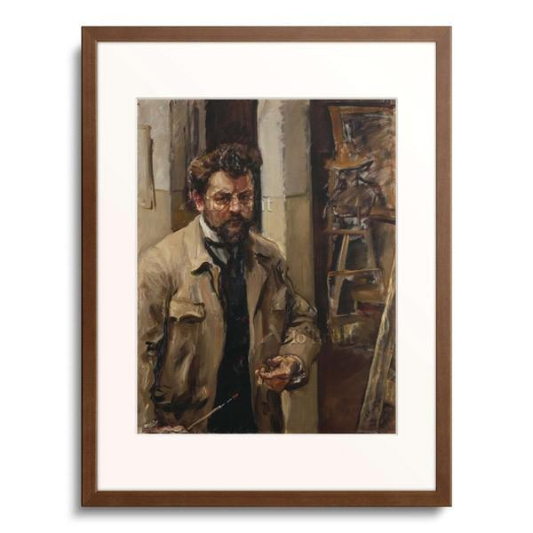 作家名:マックス・スレフォークト (1868年-1932年)国籍: ドイツ ジャンル: 印象派 Artist: Slevogt, Max,1868-1932 Imagetitle:Self-portrait in the studio. 1...