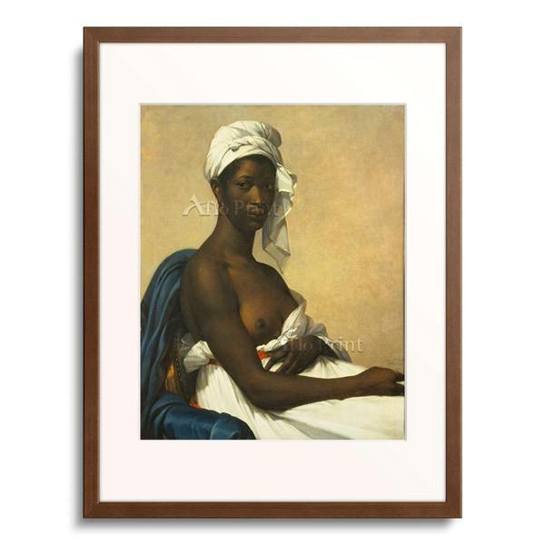 所蔵：ルーヴル美術館Artist:  Benoist, Marie-Guilhelmine,1768-1826 Imagetitle:  Portrait of an African. 1800 Dimensions:  81 x 65 c...