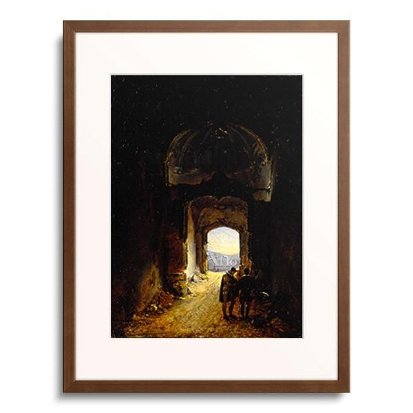 作家名:,シャルル=マリー・バートンArtist:Bouton, Charles Marie,1781-1853 Imagetitle:In einer Ruine. Dimensions:32,5 x 25 cm 所蔵:Rouen, Mu...