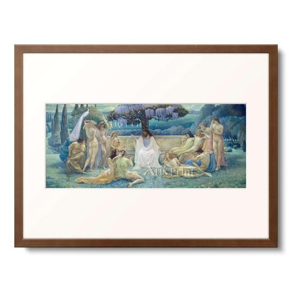 Artist:  Delville, Jean,1867-1953 Imagetitle:  The School of Plato. (draught for a fresco) 1898 Dimensions:  260 x 605 c...