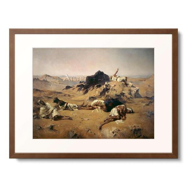 Artist:  Fromentin, Eugene,1820-1876 Imagetitle:  The Land of Thirst. About 1869 Dimensions:  100,3 x 143,2 cm Medium:  ...