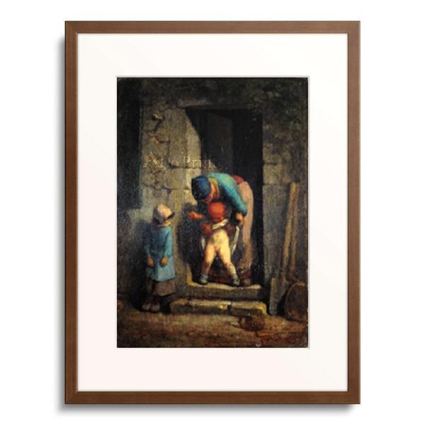 作家名： ジャン・フランソワ・ミレー ( 1814年 - 1875年 ) フランスの画家ジャンル：  写実主義、バルビゾン派 Artist:  Millet, Jean-Francois,1814-1875 Imagetitle:  Mut...