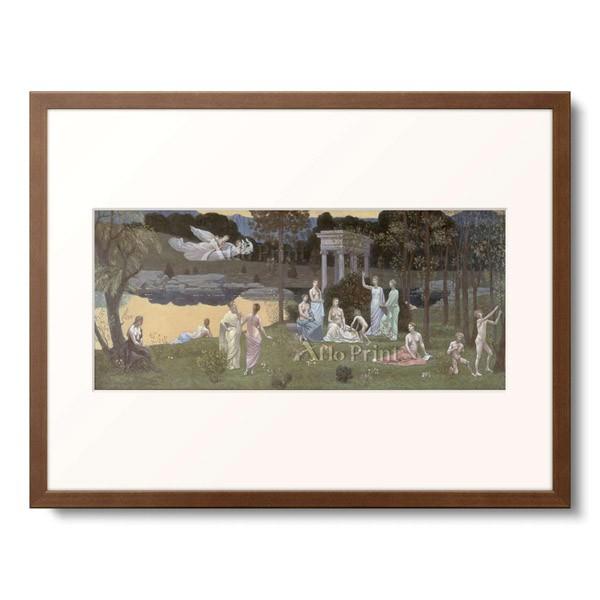 作家名:シャヴァンヌ国籍:フランス ジャンル:象徴主義 Artist: Puvis de Chavannes, Pierre,1824-1898 Imagetitle:The Sacred Wood Cherished by the Art...