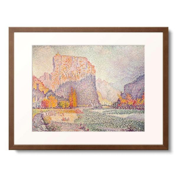 作家名： ポール・シニャック  ( 1863年 - 1935年 ) フランスの画家ジャンル： 印象派　新印象派  Artist:  Signac, Paul,1863-1935 Imagetitle:  The Cliffs at Cast...