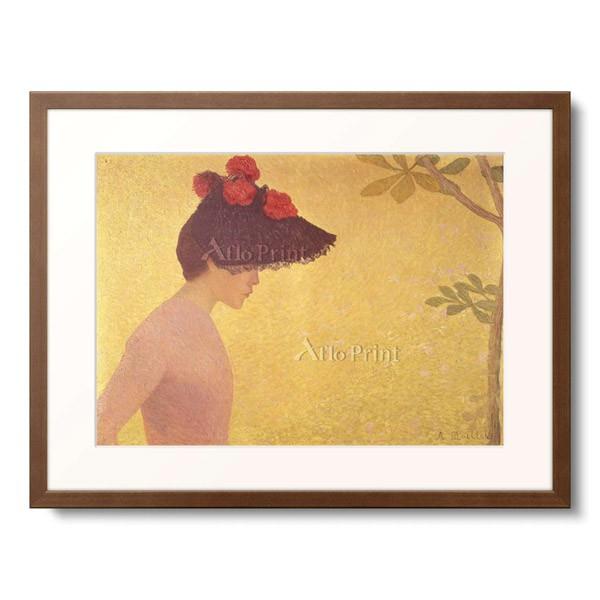 作家名:アリスティド・マイヨールArtist: Maillol, Aristide,1861-1944 Imagetitle:Young woman with large hat. 1895. 所蔵:Perpignan, Musee J. ...