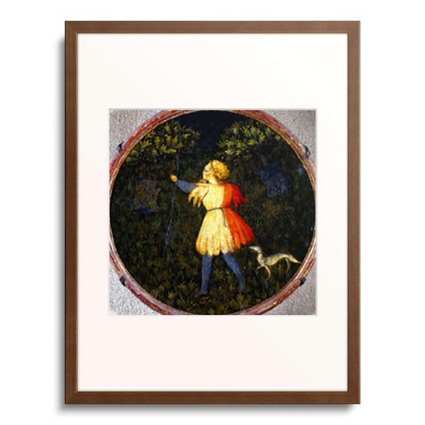 Artist:  Meister d.Urteil des Paris von Bargello Imagetitle:  Junger Jager auf der Falkenjagd. Location:  Avignon, Musee...