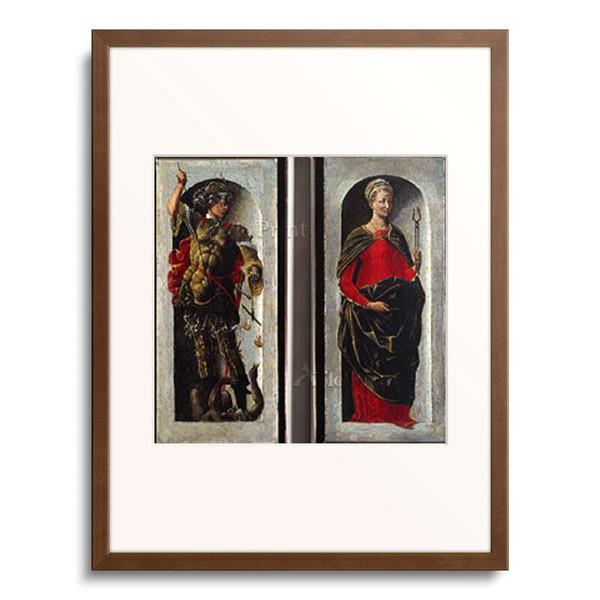 所蔵：ルーヴル美術館Artist:  Roberti, Ercole de´,1456(?)-1496 Imagetitle:  Die hll. Michael und Apollonia. Location:  Paris, Musee...