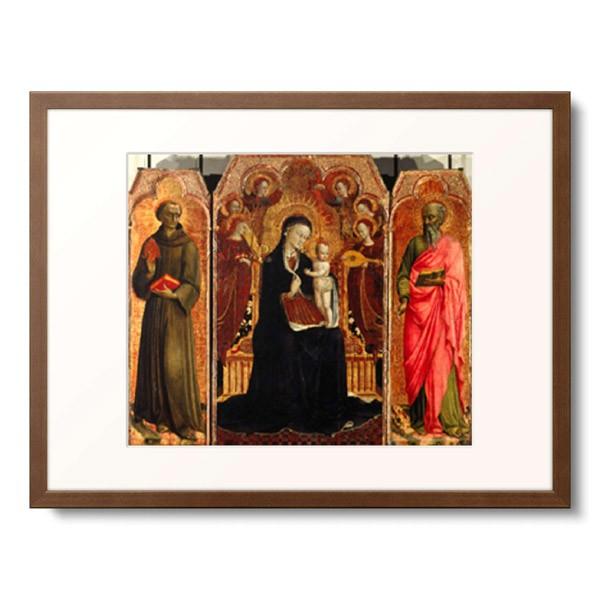 所蔵：ルーヴル美術館Artist:  Sassetta (Stefano di Giovanni),1392-1450/51 Imagetitle:  Maria mit dem Kind und sechs Engeln, sowie d...
