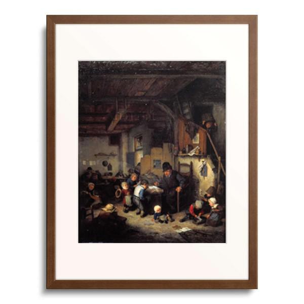 所蔵：ルーヴル美術館Artist:  Ostade, Adriaen van,1610-1685 Imagetitle:  Der Schulmeister. 1662 Location:  Paris, Musee du Louvre