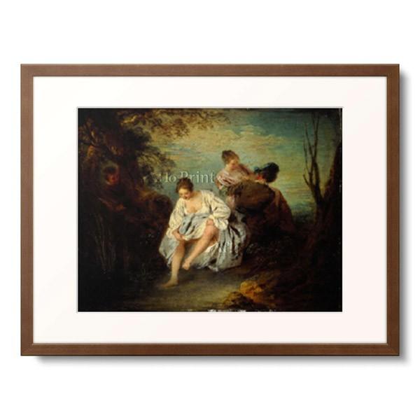所蔵：ルーヴル美術館Artist:  Pater, Jean-Baptiste Francois,1695-1736 Imagetitle:  Badende Frauen. Location:  Paris, Musee du Louvre