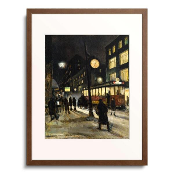 Artist:  Monogrammist H.A. Imagetitle:  Strase am Abend 1927 Location:  Istra / Russland, Kunstmuseum