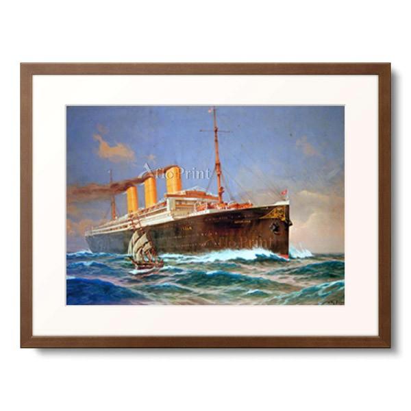 作家名:ウィリー・ストワArtist: Stower, Willy,1864-1931 国籍:ドイツImagetitle:Der Turbinenschnelldampfer "Vaterland" der HAPAG. 1914 Dime...