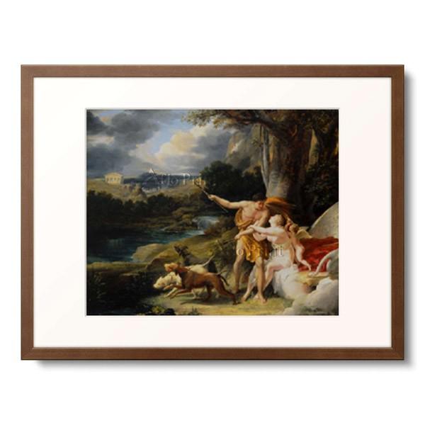 Artist:  Regnault, Henri Alexandre G,1843-1871 Imagetitle:  Venus und Adonis. 1810 Dimensions:  59,5 x 68 cm Medium:  oi...