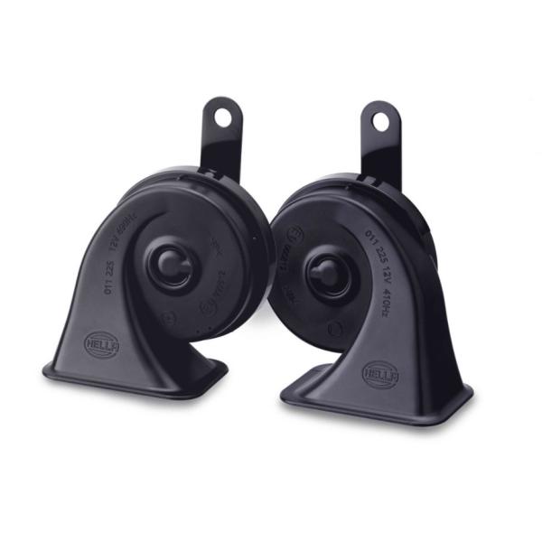 メーカー ： HELLA商品番号 ： 051206適合車種 ： 汎用　※12V車専用カラー ： ブラック仕様 ： 490Hz(Hight Tone)/410Hz(Low Tone) 音圧レベル(2m)：110db(A) 12V