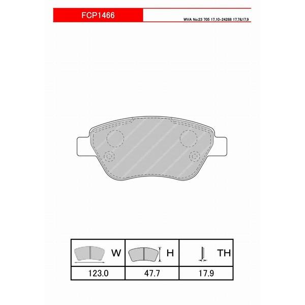 【適合車種】[メーカー名]　フィアット[車名]　500 (500Cも可)[グレード]　1.4 16V[年式]　08〜[型式]　31214[備考]　-[位置]　フロント【ご購入の際のご注意】商品画像でパッド形状・サイズがご覧いただけます。同一...