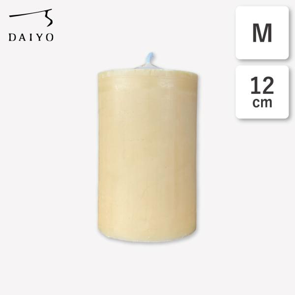 ＜MADE IN 滋賀＞ブランド：大與 daiyo品名：ブロックキャンドルM原材料：米ぬかロウ100%サイズ：dia73×120 (mm)燃焼時間：約96時間 (連続燃焼時)米ぬか蝋(ロウ)を100%使用した植物ベースのキャンドルです。米ぬ...