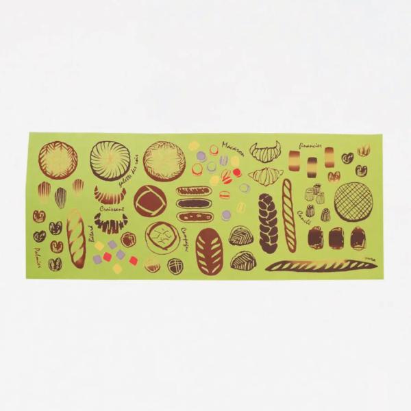 ＜MADE IN 大阪＞ブランド：にじゆらシリーズ：boulangerie Esquisse France柄デザイン：パンサイズ：37×90 cm素材：綿100%※手染めの為、色の出方が異なる場合がございます。※当社規定の染難以外の理由での...