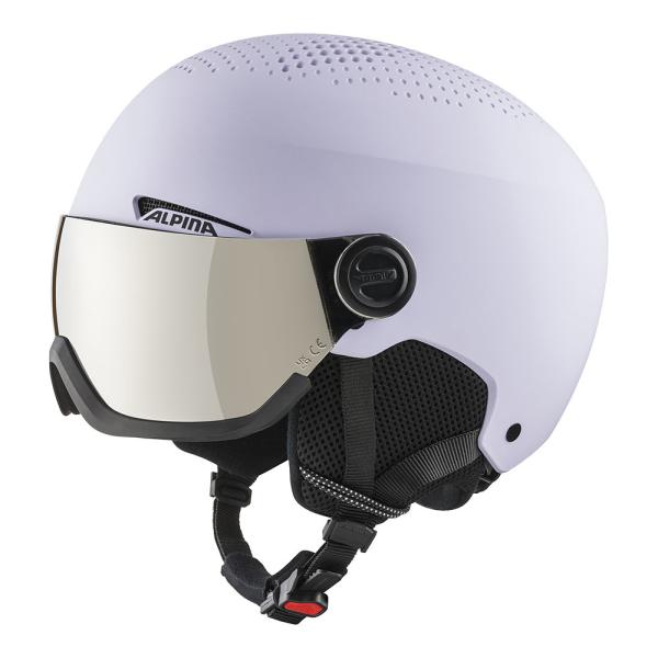 バイザーの快適な視認性を求める方へ、ALPINAバイザーヘルメットのエントリーモデルです。シンプルなデザインに美しいマットカラー塗装が施された、丈夫で安全性の高いハードシェル素材のバイザーヘルメットです。レンズ：グレイ/シルバーミラー S3...