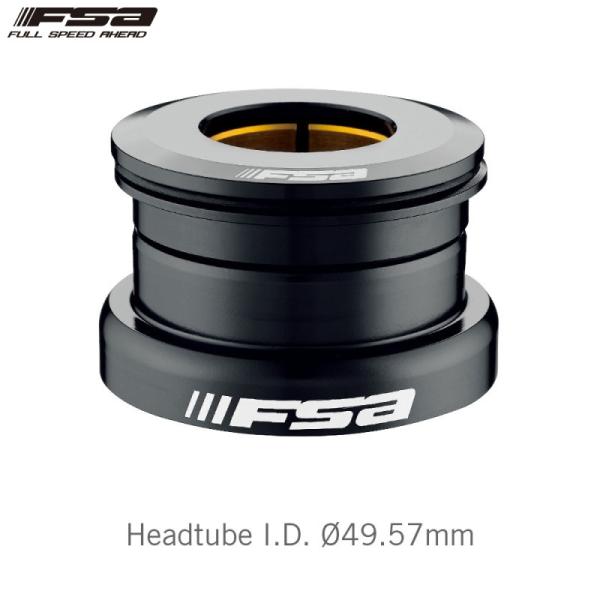 ・1.5” / 1-1/8”, 36°/ 45° ACB upper・Retainer bearings lower・For 55mm OD headtube・For 1.5” to 1-1/8” tapered fork・Alloy up...