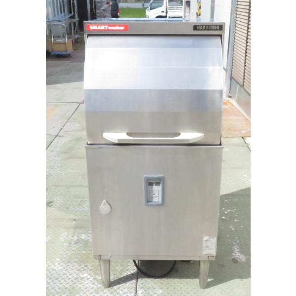 【保証付】17年製 中西製作所　業務用食器洗浄機　A50E(ドアタイプ)　幅600×奥600×高1300 三相200V MT2510300831