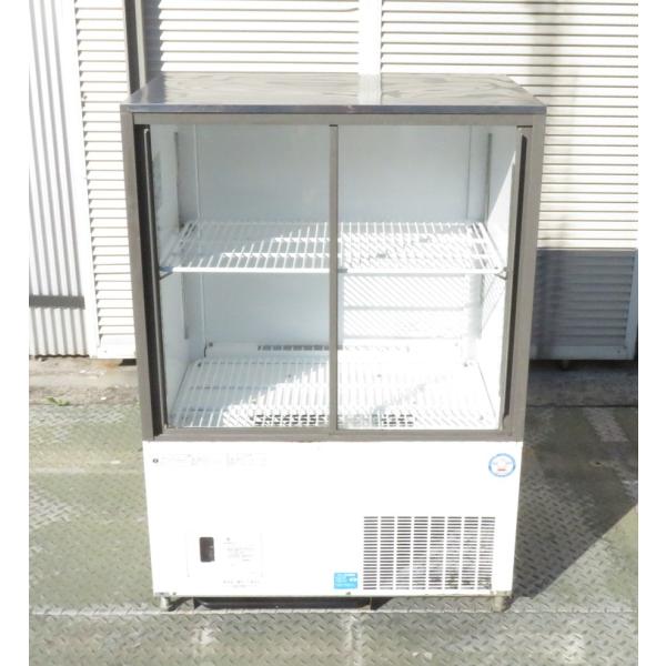 【保証付】16年 フクシマ 業務用冷蔵ショーケース CRU-080GSWSR 100V 幅750×奥450×高1100 MT2605060355