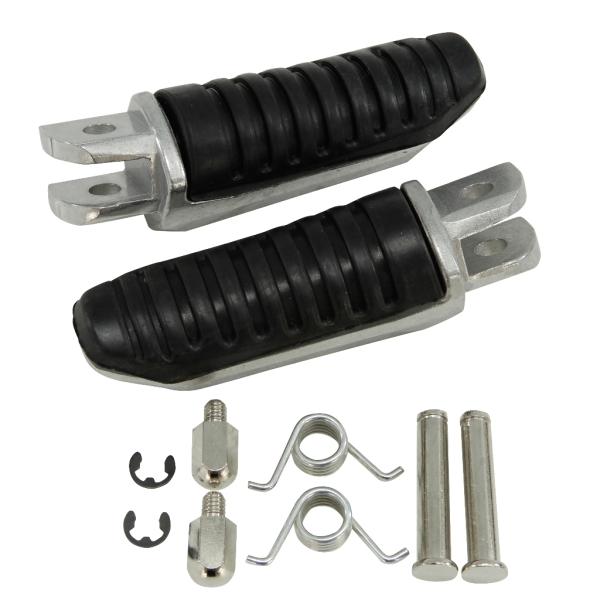 サイズ:全長約12cm　ステップ幅約3.4cm x 長さ約8.7cm取付部の厚み 約2.6cm取付部の穴約Φ7.8mmです。純正品と比べると仕上がりは劣りますが、使用に問題ありません。主な適合車種:■スズキB-KINGGSR400GSR60...