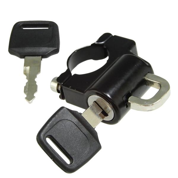 盗難防止キーロックです。自転車やオートバイのハンドルバーに取り付けるタイプです。 六角ボルトでしっかり取り付けることが出来ます。本体は亜鉛合金製ですので、アルミ製に比べ頑丈な作りと素材です。付属品:・ズレ防止用ゴムシート・六角レンチ取り付け...
