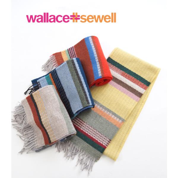■マフラー メリノラムウール wallace sewell ウォレス アンド スウェルメリノラムウール100%を使用した、柔らかく上質な英国ブランド Wallace Sewell（ウォレス アンド スウェル） のマフラー。生後6〜7ヵ月の仔...