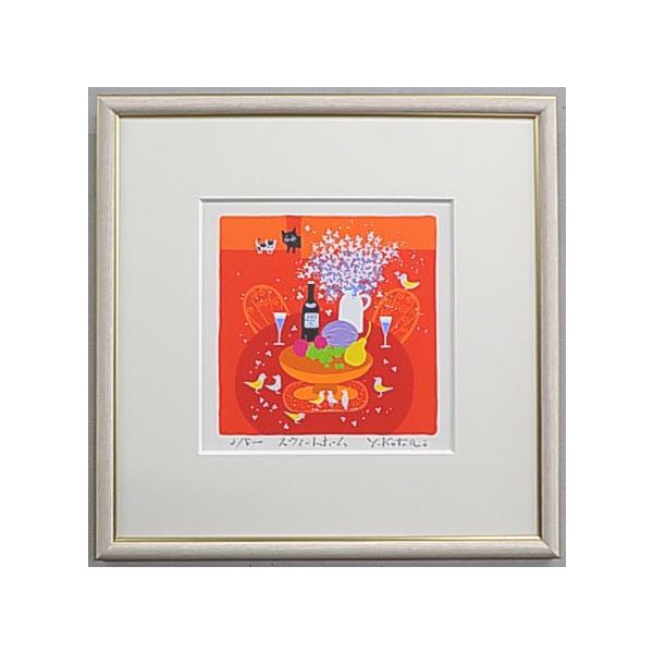 作品名  スイートホーム作家名 吉岡浩太郎○作品詳細作品の種類シルクスクリーン版画作品の詳細エディション500部/作家サイン 絵サイズ15.0X15.0センチ 額縁サイズ32.0X32.0センチ額縁のタイプ アルミ製デザインフレーム/アクリ...