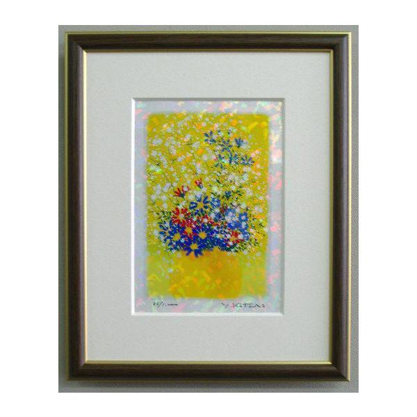 作品名　みやこ忘れ    作家名　吉岡浩太郎    ○作品詳細    作品の種類　ジグレスクリーン版画・クリスタルラメプリント加工    作品の詳細　エディション1000部/作家サイン    絵サイズ　15.0X10.0センチ    額縁サ...