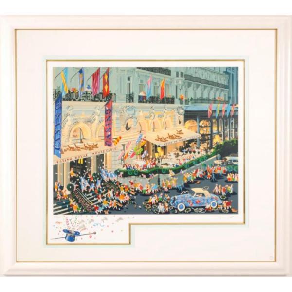 【発売日：2025年12月16日】画家名：ヒロ・ヤマガタ作品名：ホテル・ド・パリ絵のサイズ：W55,8×H43,7cm額装サイズ：W87×H78,5cm版画の技法：シルクスクリーンサイン：作家直筆鉛筆サイン納期：14日