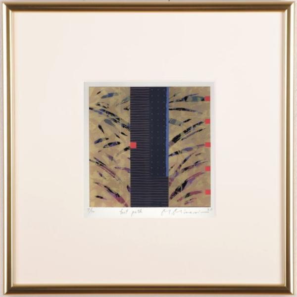 【発売日：2018年07月15日】●画家名：南正雄●作品名：フット・パス●絵のサイズ：W20×H20cm●額装サイズ：W35,5×H35,5cm●版画の技法：シルクスクリーン●サイン：作家直筆鉛筆サイン●限定枚数：30部●納期：7日南正雄先...