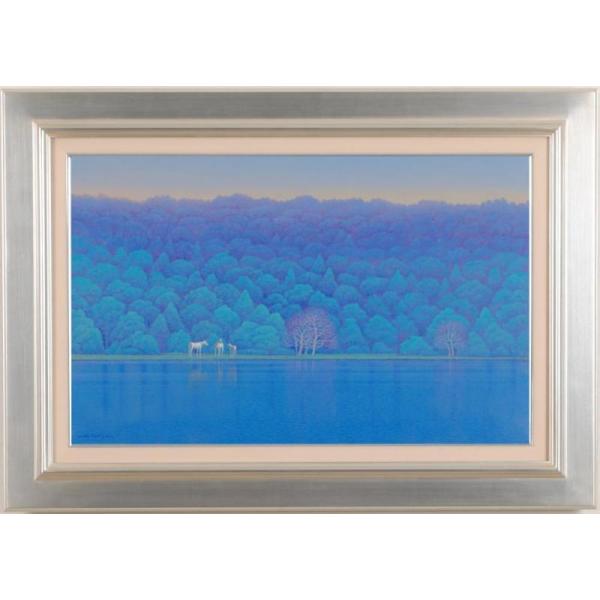 【発売日：2026年01月08日】画家名：富谷一明(とみやかずあき)作品名：瀞(とろ)・2絵のサイズ：W53×H33cm(M10号)額装サイズ：W69×H49cm絵画の技法：油絵サイン：作家直筆サイン納期：10日