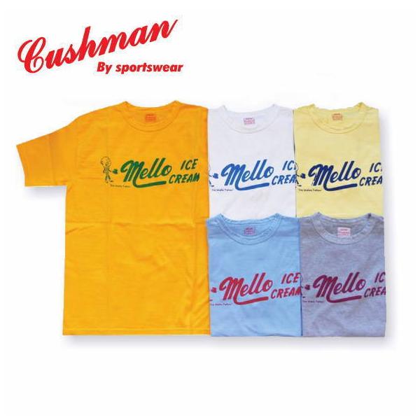 全国送料無料！代金引換手数料無料！！【CUSHMAN】 リサイクルコットンTee(MELLO ICE CREAM)【クッシュマン】メンズ　レディース 半袖Tシャツ　綿CUSHMAN-26230●日本製●コットン100％▼▼▼詳細は商品説明文...