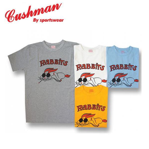 全国送料無料！代金引換手数料無料！！【CUSHMAN】 リサイクルコットンTee (RaBBiTS)【クッシュマン】メンズ　レディース 半袖Tシャツ　綿CUSHMAN-26260●日本製●コットン100％▼▼▼詳細は商品説明文をご覧ください。