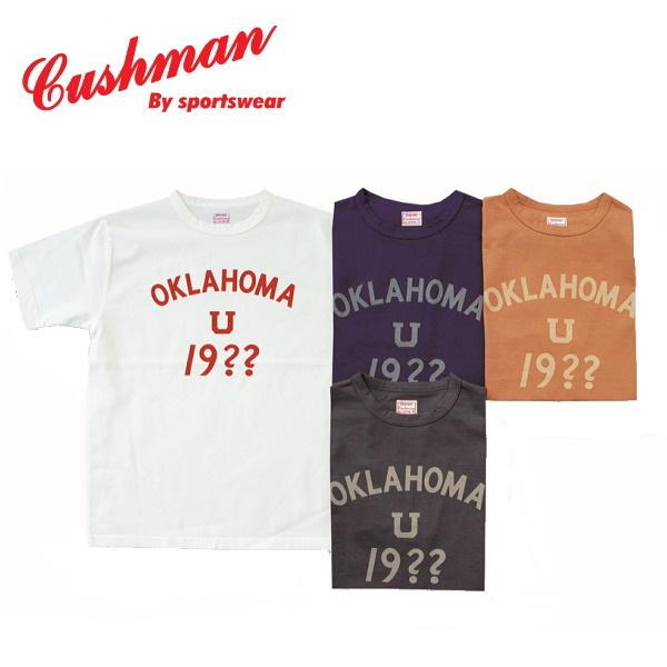全国送料無料！代金引換手数料無料！！【CUSHMAN】 【クッシュマン】プリントTee ( OKLAHOMA )メンズ　レディース 半袖Tシャツ　綿CUSHMAN-26672●日本製●コットン100％▼▼▼詳細は商品説明文をご覧ください。