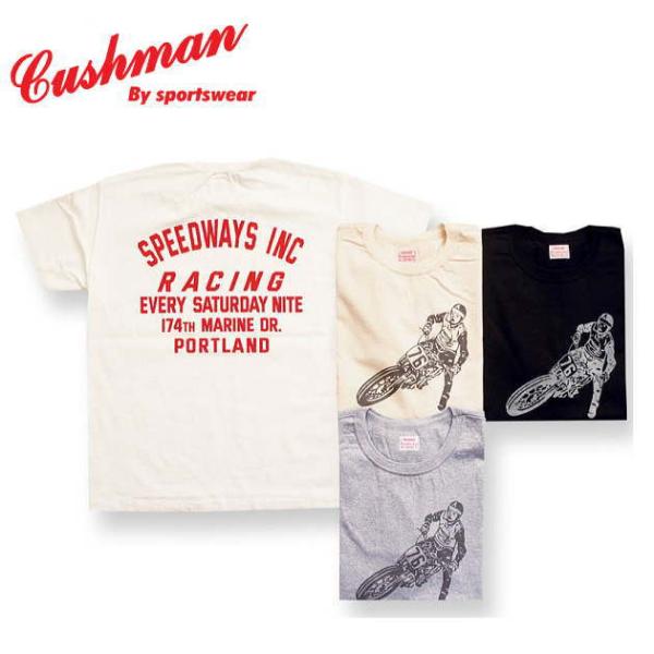 全国送料無料！代金引換手数料無料！！【CUSHMAN】SPL PRINT TEE スペシャル プリントTee （SPEEDWAY）【クッシュマン】メンズ　レディース 半袖Tシャツ●日本製●コットン100％▼▼▼詳細は商品説明文をご覧ください。