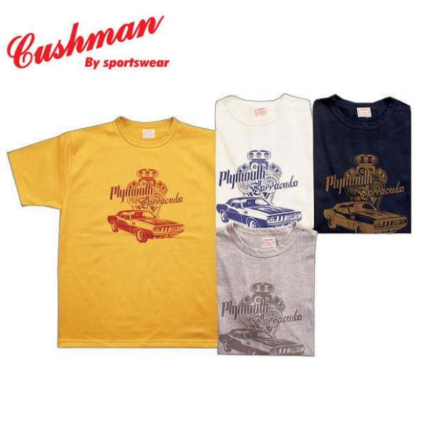 全国送料無料！代金引換手数料無料！！【CUSHMAN】  プリントTee 【クッシュマン】メンズ　レディース 半袖Tシャツ●日本製●コットン100%▼▼▼詳細は商品説明文をご覧ください。
