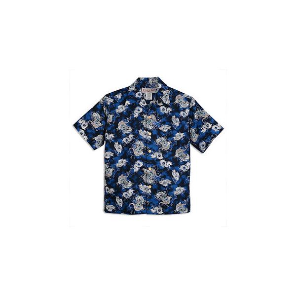 全国送料無料！HULA KEIKI  リトルドラゴン柄フラケイキ 半袖アロハシャツHK-101●ハワイアンコットン100％▼▼▼詳細は商品説明をご覧ください。