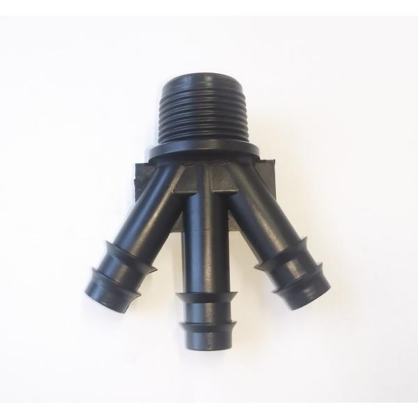 【生産国】韓国【原材料】ポリプロピレン【用途】20Aの水栓ソケットやポリパイサドルに接続し、　　　　連結ホース、または点滴ホースにつなげることが出来ます。