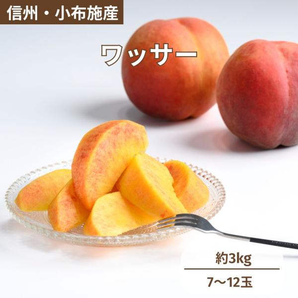 長野県北信地方の希少な夏の味覚！サクサク「ワッサー」約3kg爆買桃とネクタリンの交配種「ワッサー」の先行予約をスタートします！長野県の北信地域だけでしか栽培されていない、非常に希少な夏のフルーツです。【ワッサーの魅力】★クセになる新食感：桃...