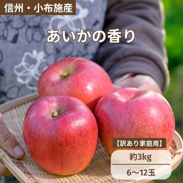 「幻のりんご」と呼ばれる希少品種「あいかの香り」！長野県の個人農家で偶然発見されたオリジナル品種で、生産量が限られているため非常に貴重です。【訳あり商品について】小傷や色ムラがある訳あり品ですが、育て方は贈答用と同じです。味やみずみずしさは...