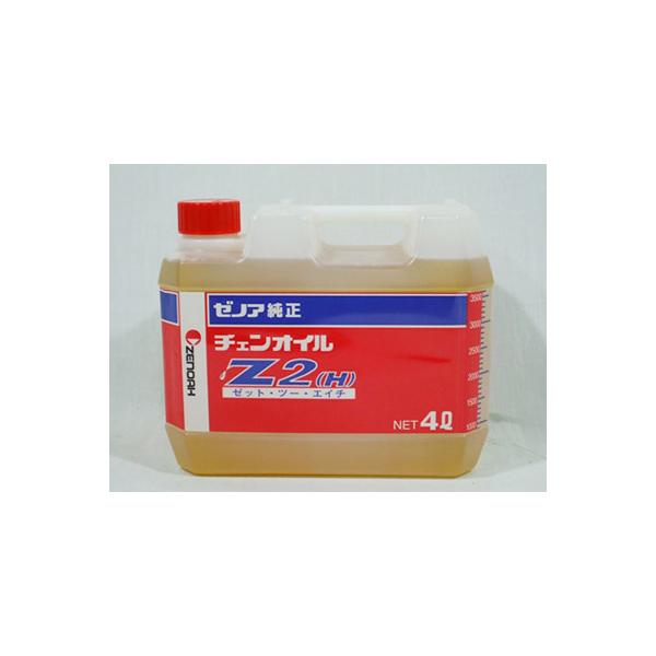ゼノア純正チェーンオイル！持ち運びに便利な４リットル入りでこの価格！オールシーズンタイプで便利です。●ベースオイル：鉱物油●粘度（SAE）：＃20〜40