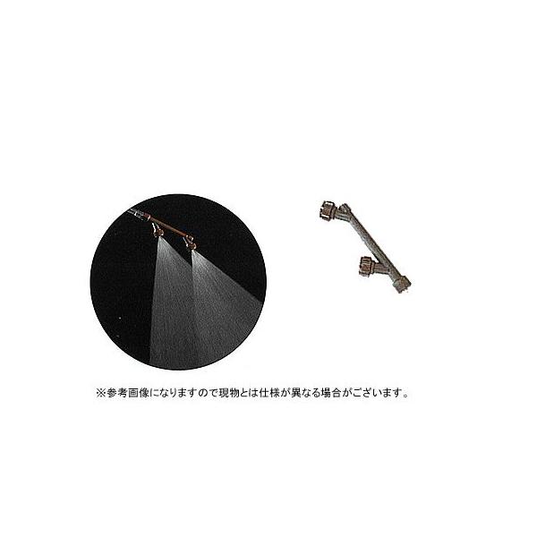 扇形の噴霧器角度約55°の霧は、ドリフトが少なく、勢いが強く到達性と均一性に優れており、果樹などの散布に最適です。※散布幅はノズルからの距離が1ｍでの数値