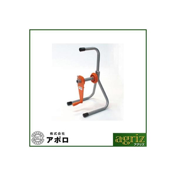 柵線リール専用で巻取り器を地面に固定して安定した巻取りが早く簡単にできます。（リールは含まれておりません）
