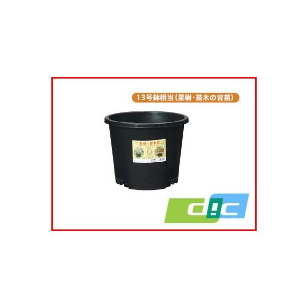 DIC NPポット #25 黒 10個入 φ385×310Hmm 農業資材 園芸用品 家庭菜園 果樹 庭木用大鉢 ガーデニング
