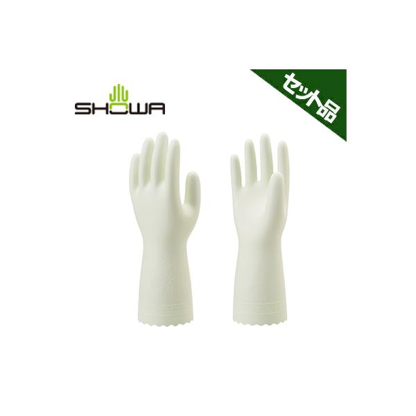 ショーワグローブ 手袋 ビニトップ薄手 M No.130 -MG グリーン x5セット